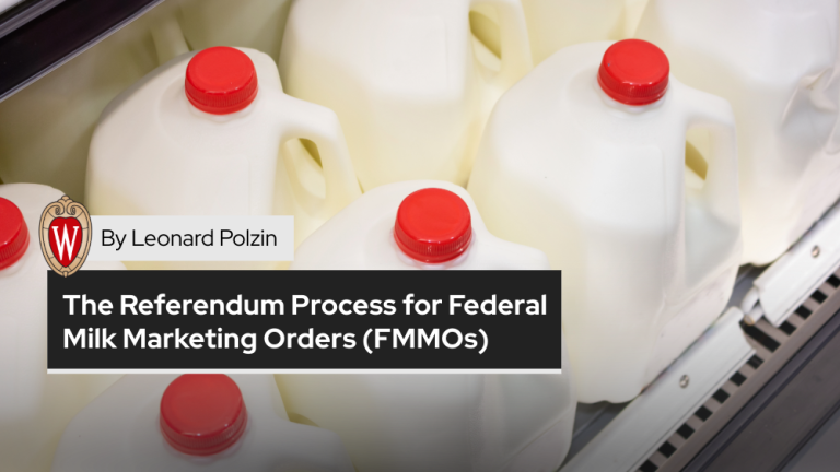 The Referendum Process for Federal Milk Marketing Orders (FMMOs) – Farm ...