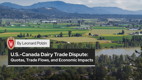 U.S.-Canada Dairy Trade Dispute: Quotas, Trade Flows, and Economic ...